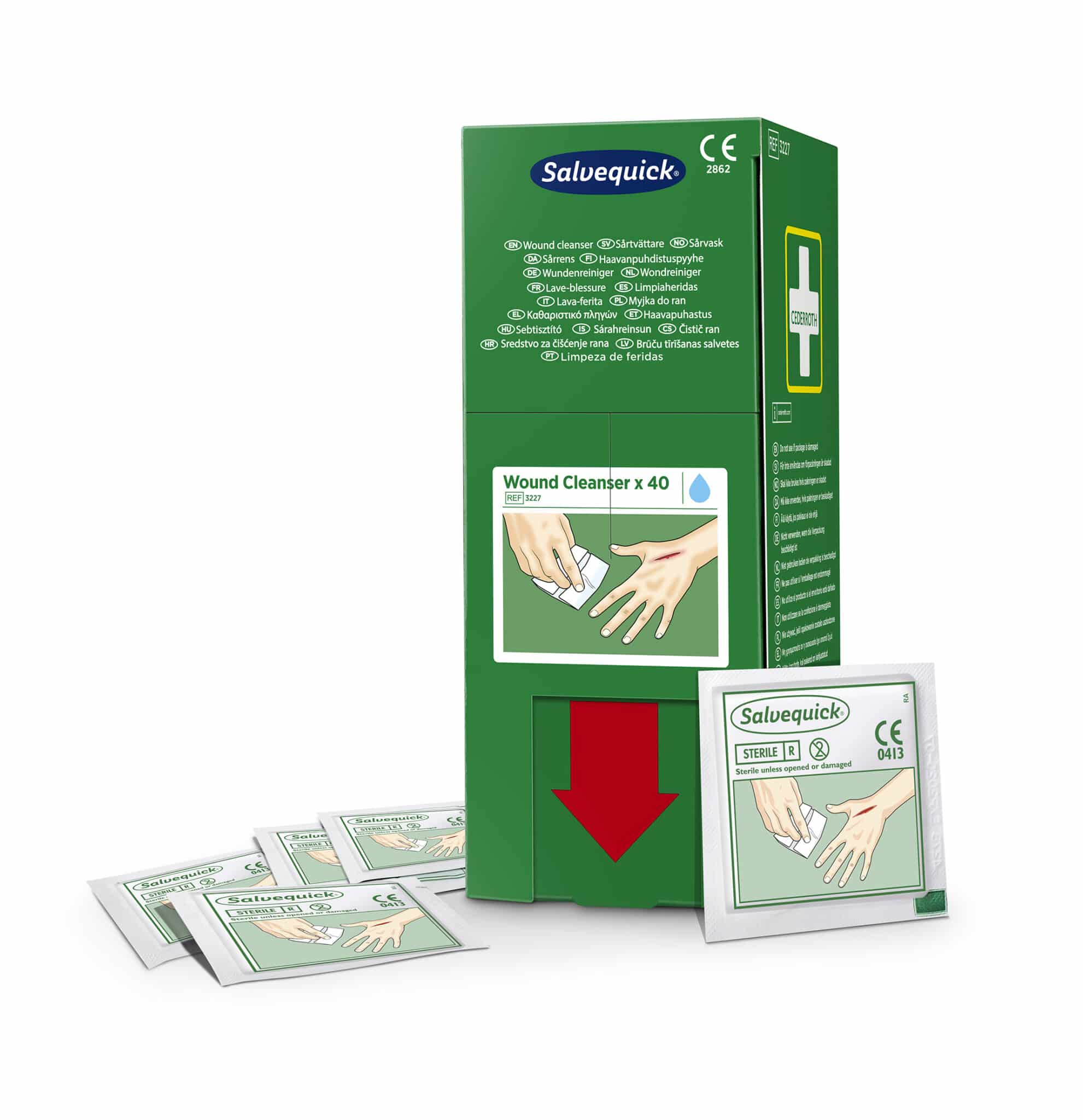 Salvequick Haavapyyhe 40 kpl rasiassa |Tammed.fi